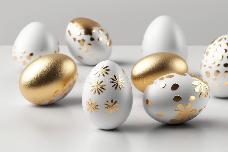 Minimalistic Easter Background. Created by Generative AI. Easter Eggs ...