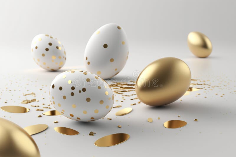 Minimalistic Easter Background. Created by Generative AI. Easter Eggs ...