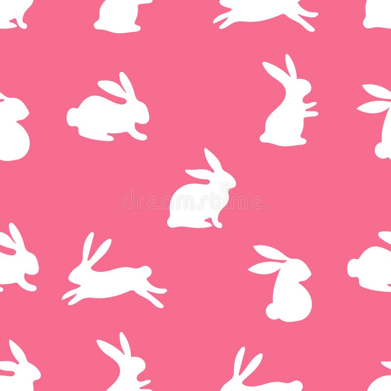 Easter Bunny Graphic Drawing, Pattern, Seamless Texture. Vector ...