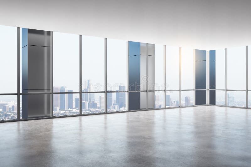 Minimalistic Office Interior Stock Illustration - Illustration of ...