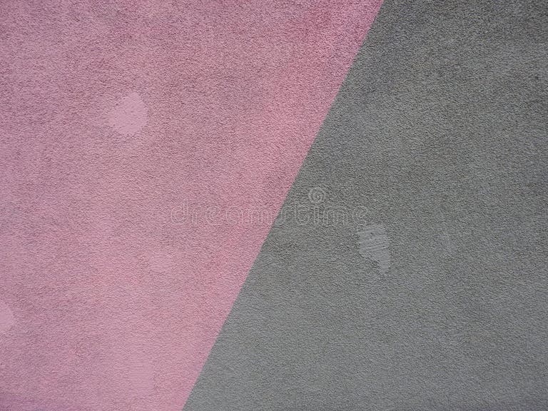 Minimalistic Expressive Image in the Form of a Pink-gray Wall. Abstract ...