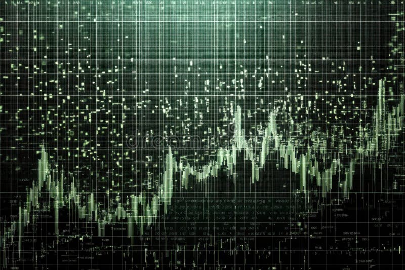 Minimalistic Financial Data Visualization with Graph and Grid Pattern ...
