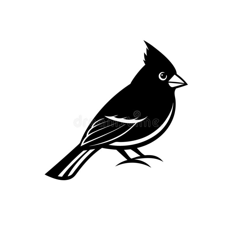 Graphic Red Cardinal Illustration Stock Illustration - Illustration of ...