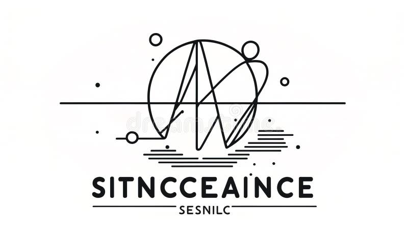 Minimalistic Flat Logo, Science Concept, Generative AI. Stock ...