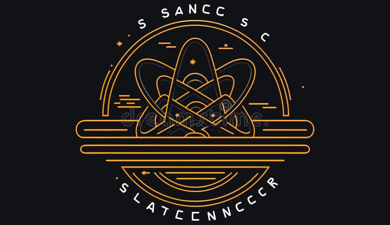 Minimalistic Flat Logo, Science Concept, Generative AI. Stock ...