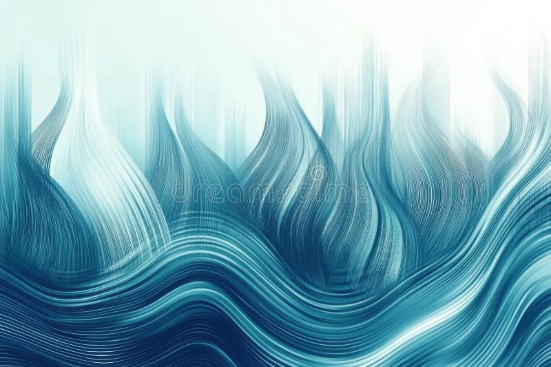 Minimalistic Flowing Water Artistic Design for Contemporary Decor Stock ...