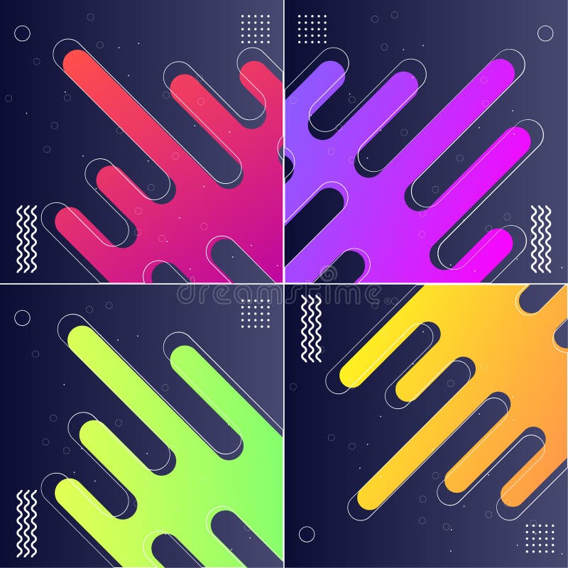 Minimalistic Fluid Dynamic Shapes with Abstract Geometric Gradients ...