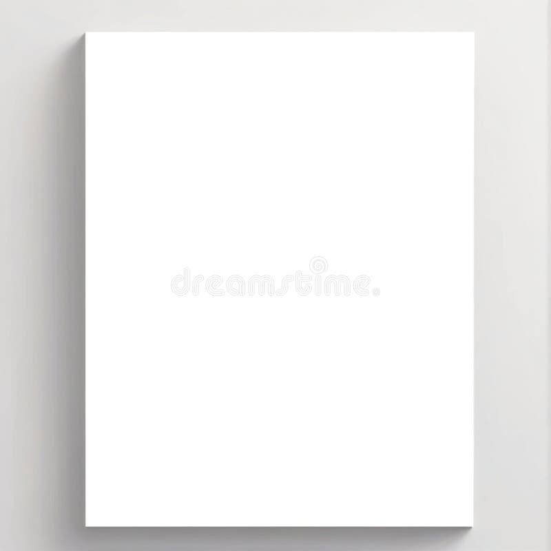 Minimalistic Frame with Clean White Background, Empty Sheet Paper ...