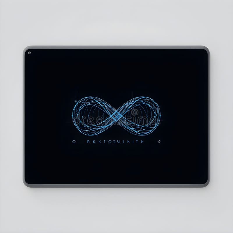 Minimalistic Futuristic Communication Logo with Quantum Link and ...