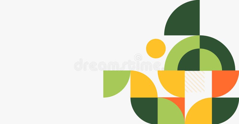 Minimalistic Geometric Background. Abstract Banner Summer Time. Heading ...