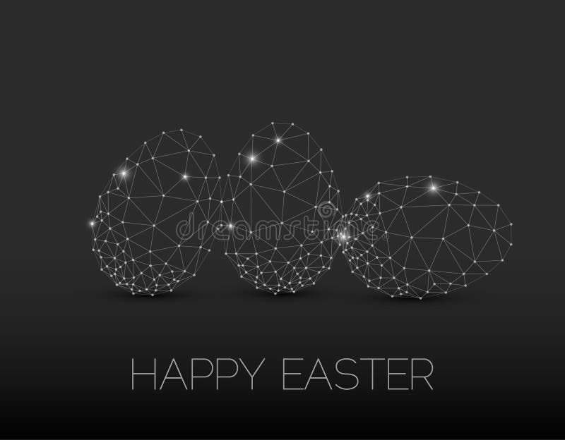 Minimalistic Geometric Vector Happy Easter Card Stock Vector ...