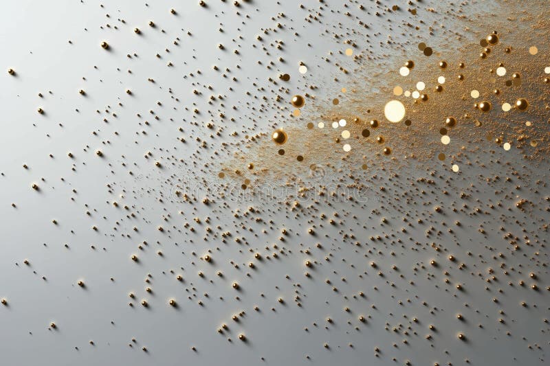 Minimalistic Golden Dust Aesthetic with Particle Pattern for Modern ...