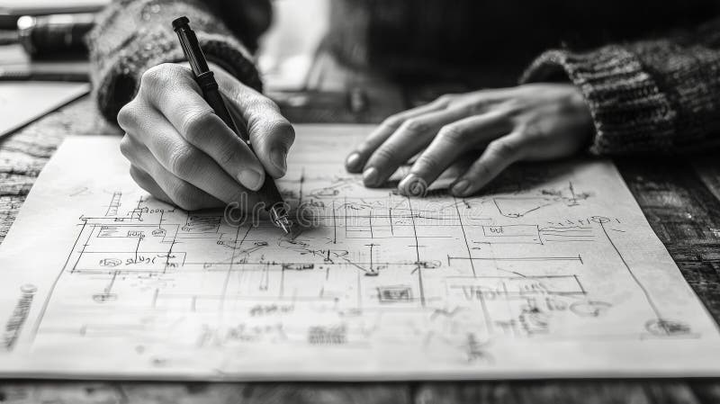 A Minimalistic, Hand-drawn Diagram Representing the Iterative Design ...