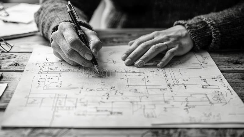 A Minimalistic, Hand-drawn Diagram Representing the Iterative Design ...