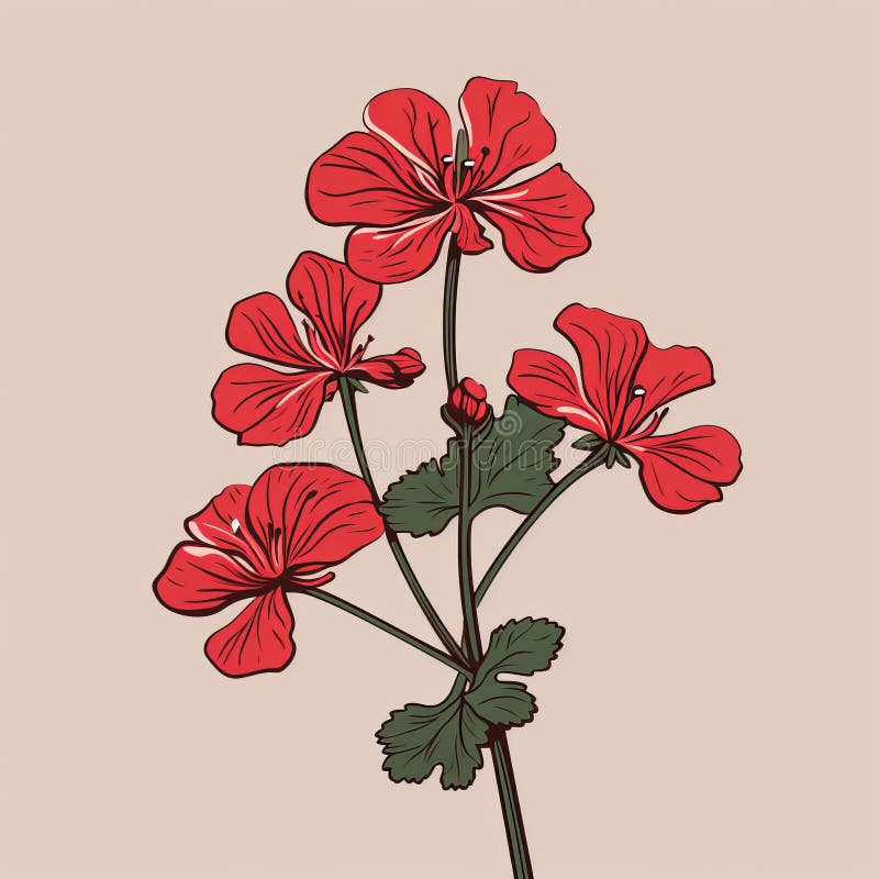 Geranium Clip Art Stock Illustrations – 499 Geranium Clip Art Stock ...