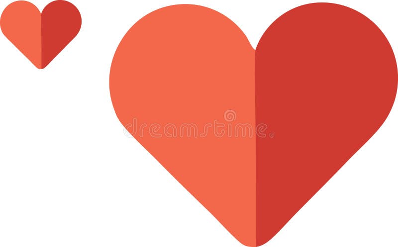 Minimalistic Heart Icon stock vector. Illustration of design - 340225177