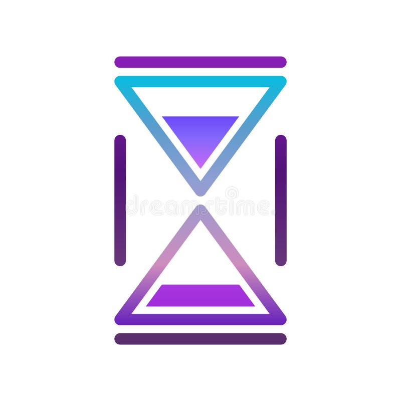 Hourglass Coloring Book Vector Illustration Stock Vector - Illustration ...