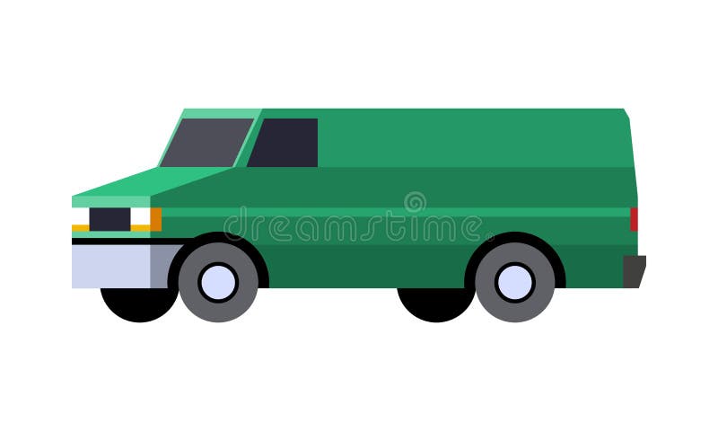 Panel van vehicle stock vector. Illustration of icon - 117609823