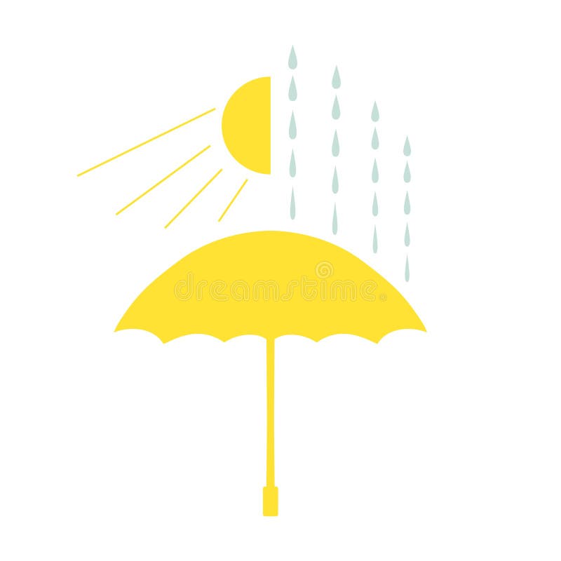 Half Rain Half Sun Stock Illustrations – 539 Half Rain Half Sun Stock ...
