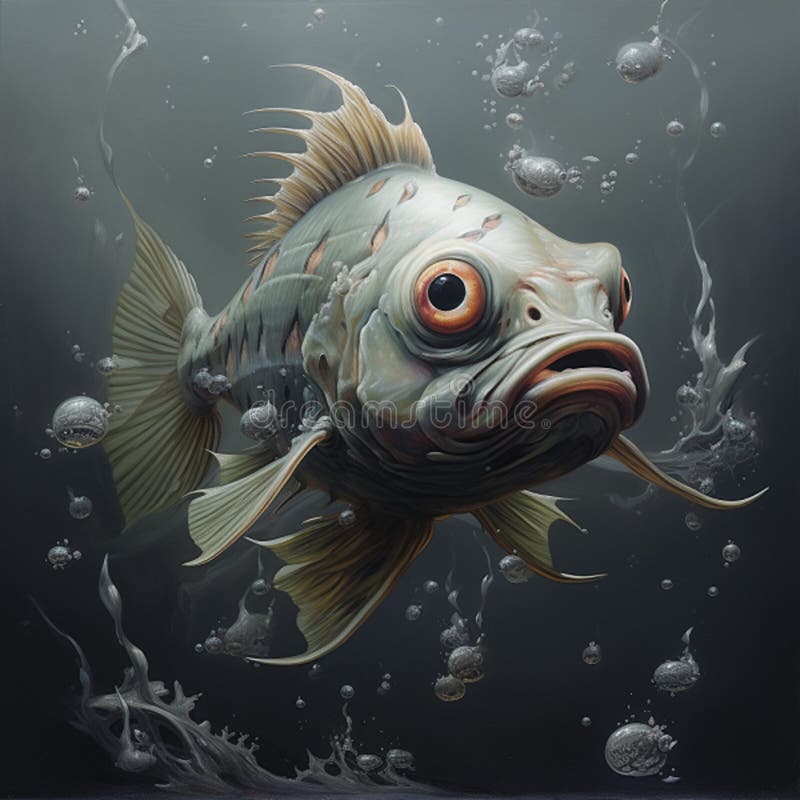 Minimalistic Illustration with a Beautiful Image of a Rudd Fish Stock ...