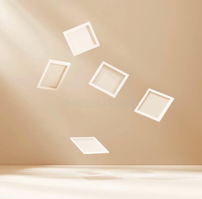 Simple Clean White Frames Background Shape Decor Stock Photos - Free ...
