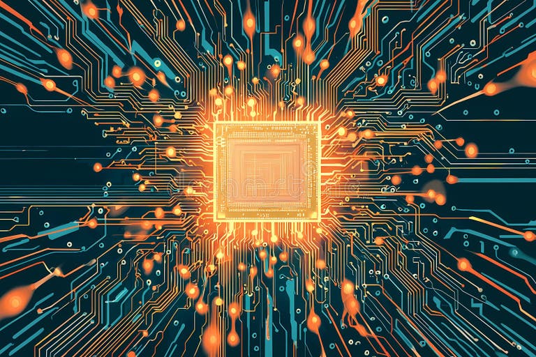 Visualization of Internal Components of Computer, Central Processing ...