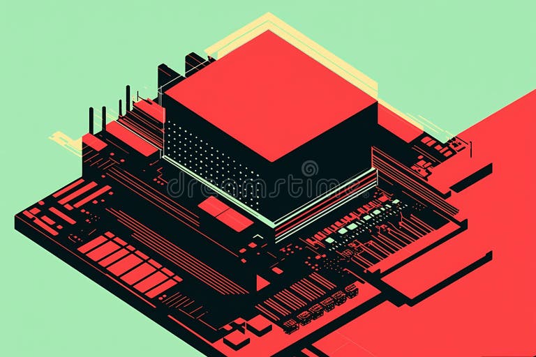 Visualization of Internal Components of Computer, Central Processing ...