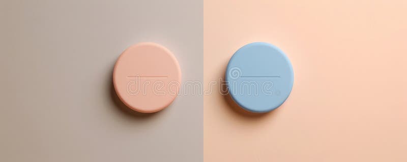 Minimalistic Design with Pastel Colored Round Shapes on a Light ...