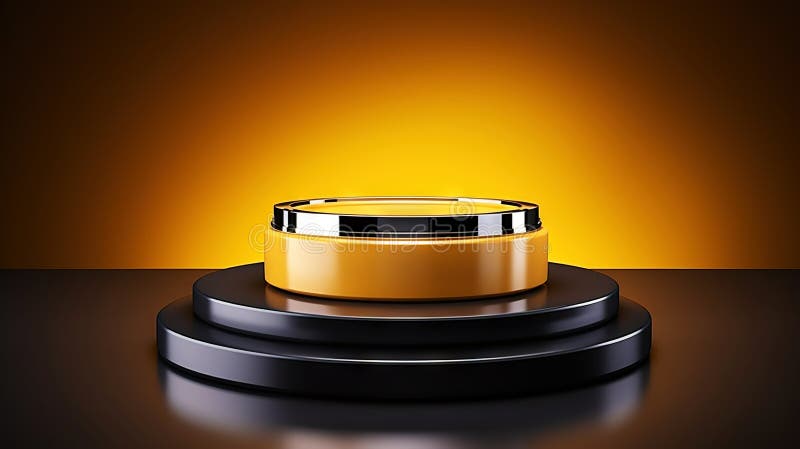 Minimalistic Image of a Jar of Cream in Studio Lighting. Luxurious Dark ...