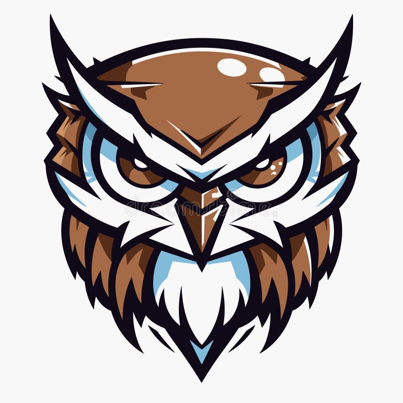 Minimalistic Image of Owl Symbol of Wisdom in Vector Art Style Stock ...