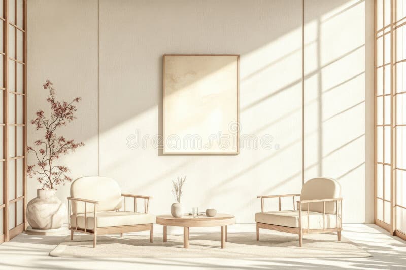 Minimalistic Interior Design with Natural Light and Tranquil Atmosphere ...