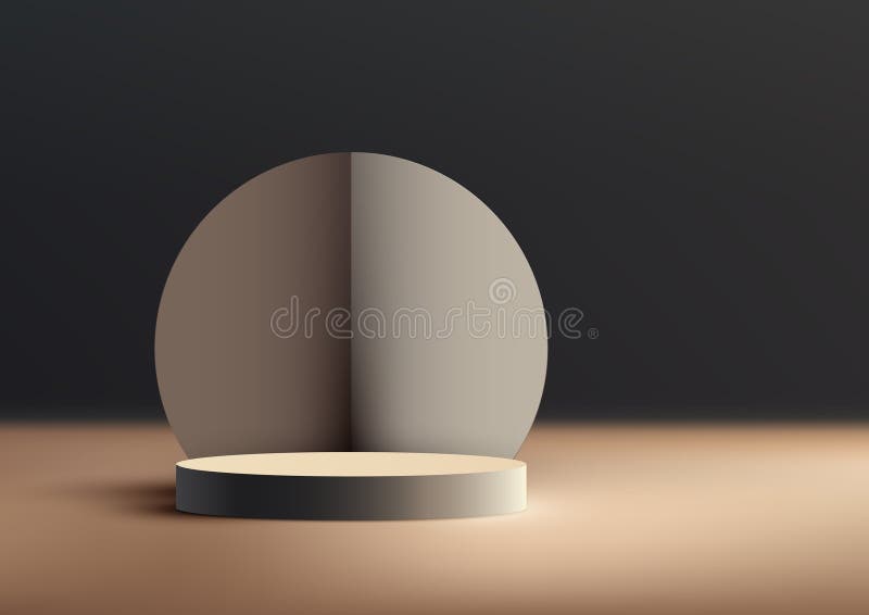 Minimalistic Interior Showcase. Modern Vector Illustrator Mockup for ...