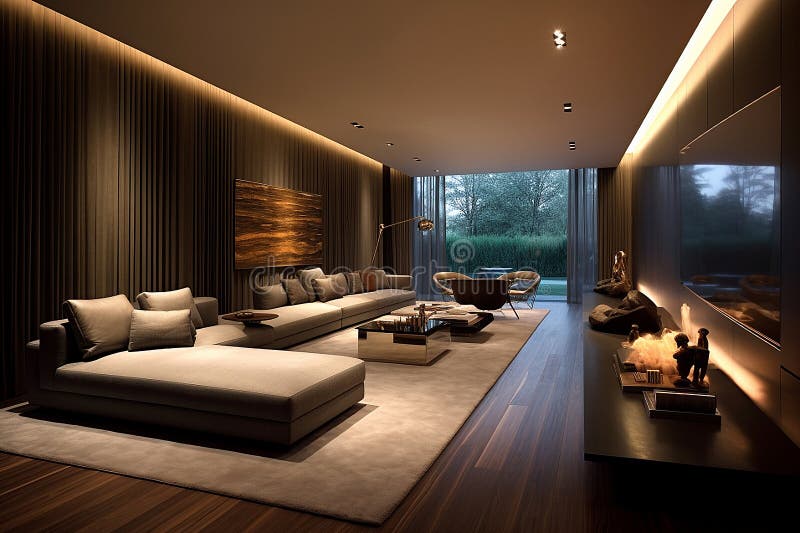 This Minimalistic Interior is Transformed at Night with the Use of LED ...