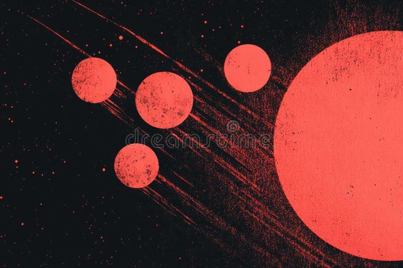 Minimalistic Japanese Style Cosmic Design Featuring Celestial Bodies ...