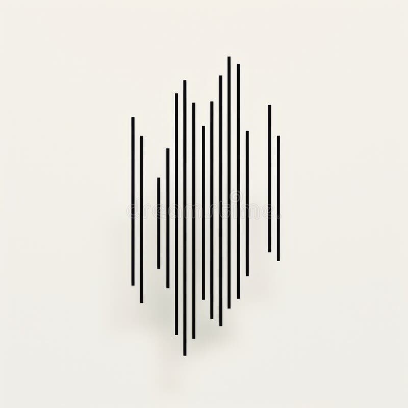 Minimalistic Kinetic Sculpture: a Symphony of Simple Lines Stock ...