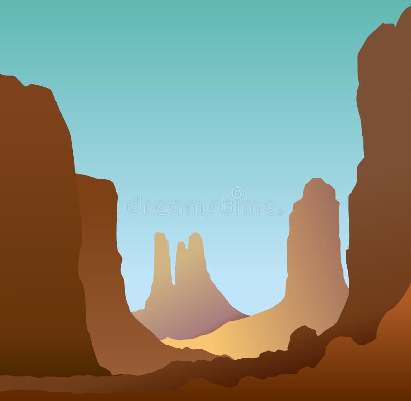 Vector Colorado River in Grand Canyon National Park Stock Vector ...