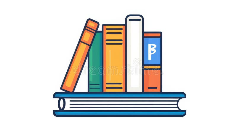 Clean Vector Logo of a Library on a White Background, Perfect for ...