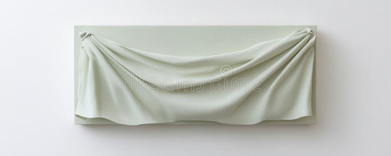 Minimalistic Light Green Abstract Painting with Soft and Flat Textures ...