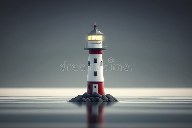 Minimalistic Lighthouse Stock Illustrations – 212 Minimalistic ...