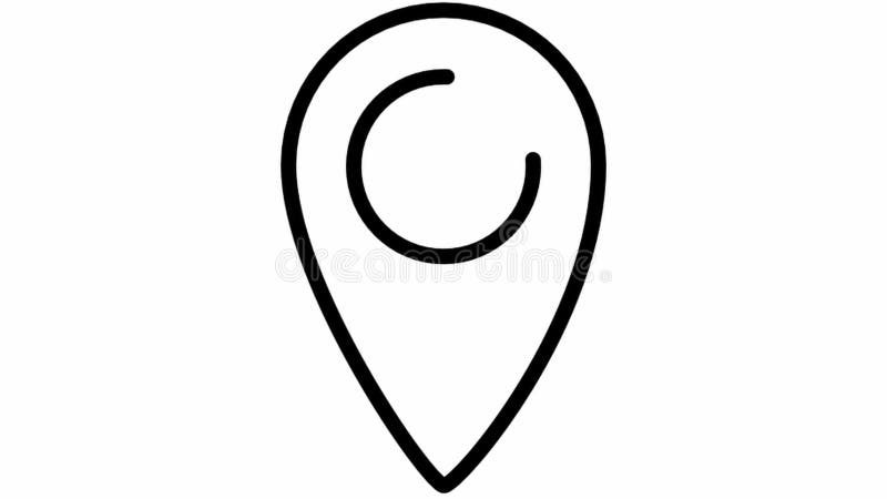 Minimalistic Location Icon Animation - Motion Design Stock Video ...