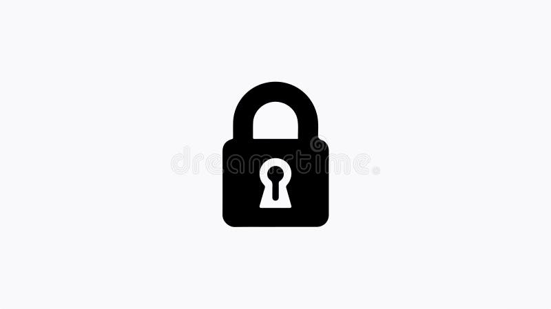 Secure Lock Icon for Web and UI Design Projects Stock Vector ...