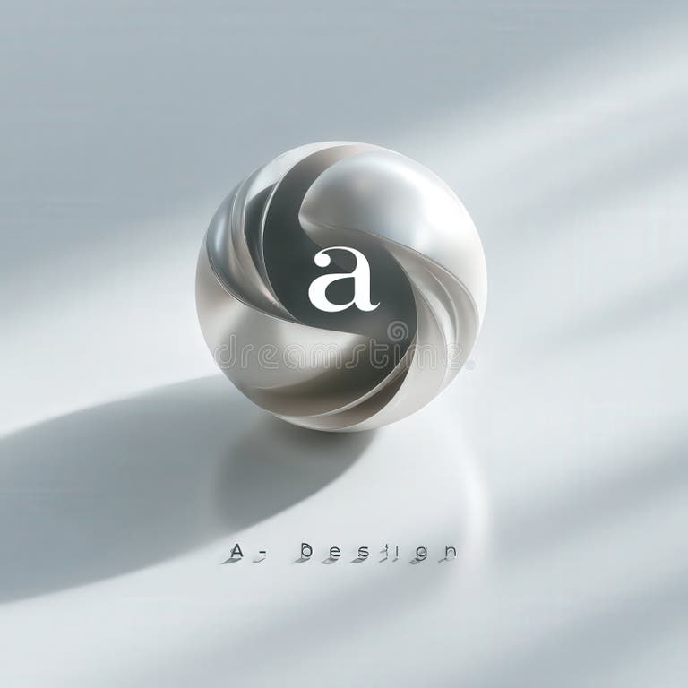 A Minimalistic Logo for "a Design", Lowercase "a" Stylized with Stock ...