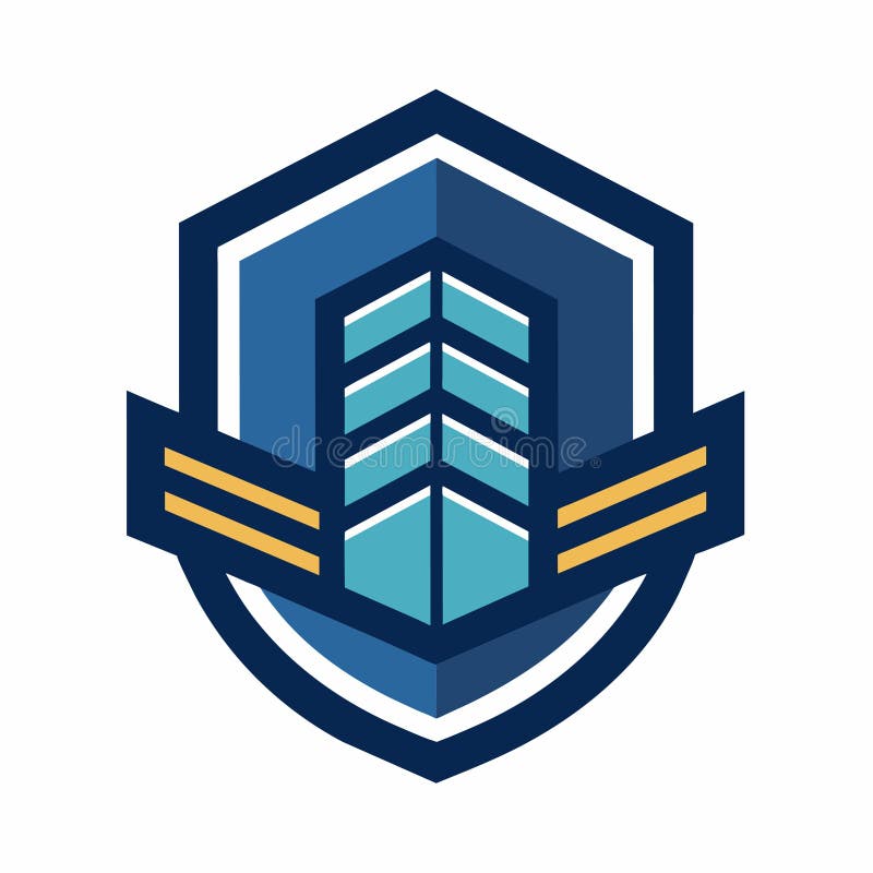 Minimalistic Logo Featuring Blue and Yellow Colors with Arrows Pointing ...