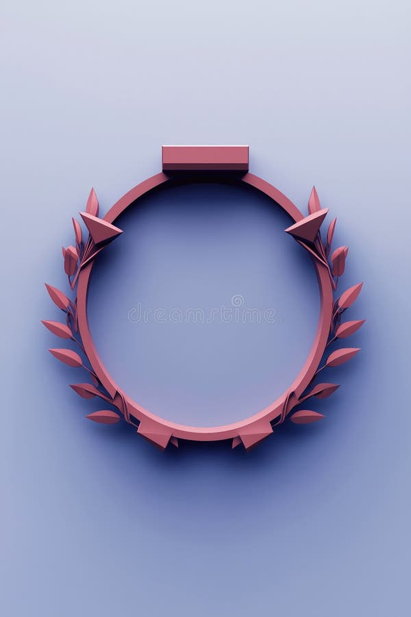 Minimalistic Low-poly 3D Frame with Geometric Design and Pastel Colors ...