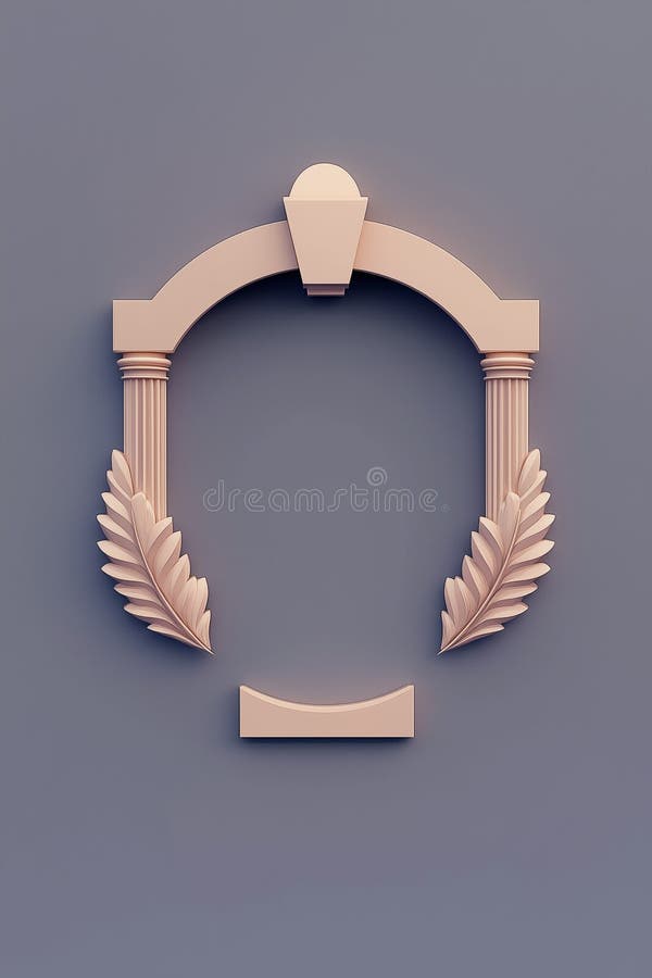 Minimalistic Low-poly 3D Frame with Geometric Design and Pastel Colors ...