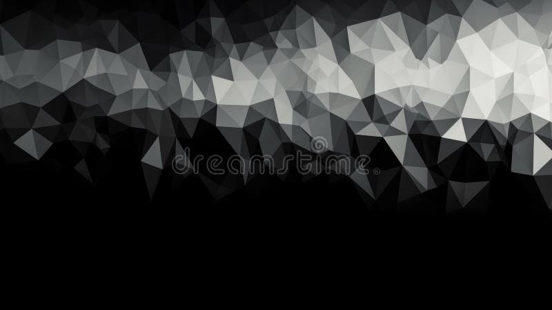 Minimalistic Low Polygon Background Design in Black and White. Perfect ...
