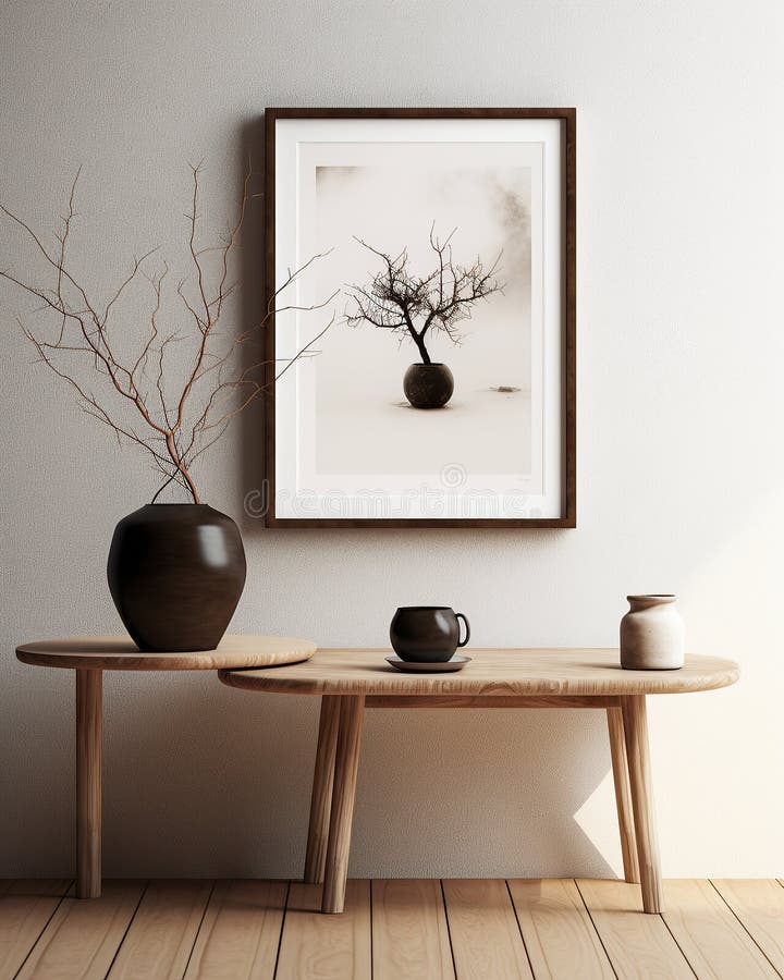 Minimalistic Luxurious Decoration. Interior Design Example with Natural ...