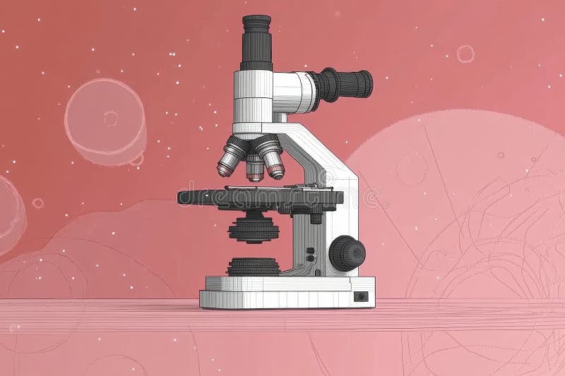 Minimalistic Microscope Design on Abstract Space Background for ...