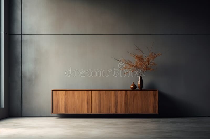 Minimalistic Modern Interior. Rays of Sun in the Room Stock ...