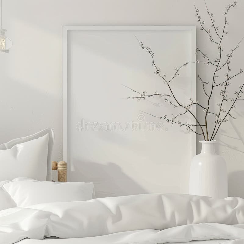 Minimalistic Modern Table with a Simple Blank Table Art Horizontal A4 ...